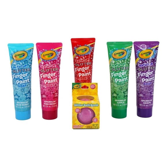 Crayola | Bath, Skin & Hair | Crayola Bathtub Glitter Finger Paint Soap ...